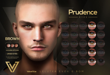 Second Life Marketplace - [ VelvetVue ] Prudence Eyes :: Brown